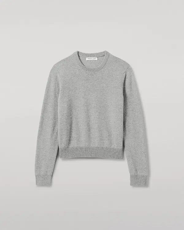 Johnstons Of Elgin Classic Cashmere Round Neck Jumper - Grey