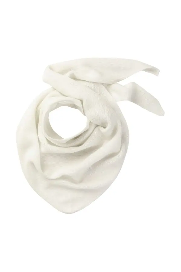Johnstons Of Elgin Reel Cashmere Bandana - White