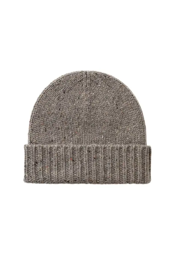 Johnstons Of Elgin Donegal Cashmere Beanie - Grey