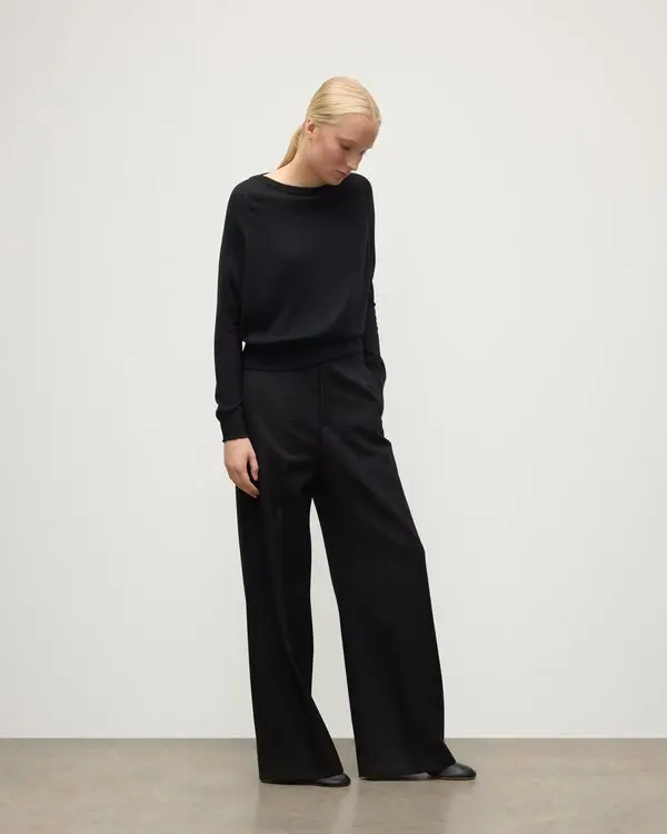 Johnstons Of Elgin Finola Superfine Cashmere Jumper - Black