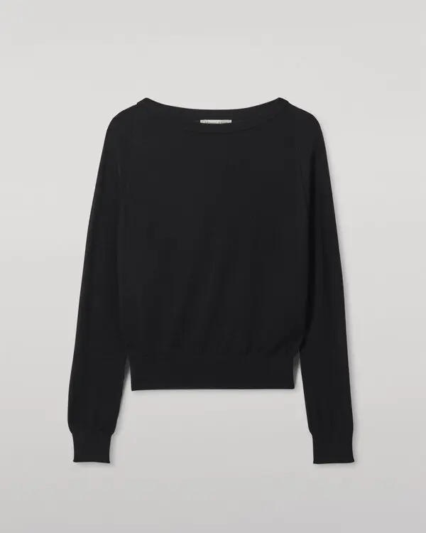 Johnstons Of Elgin Finola Superfine Cashmere Jumper - Black