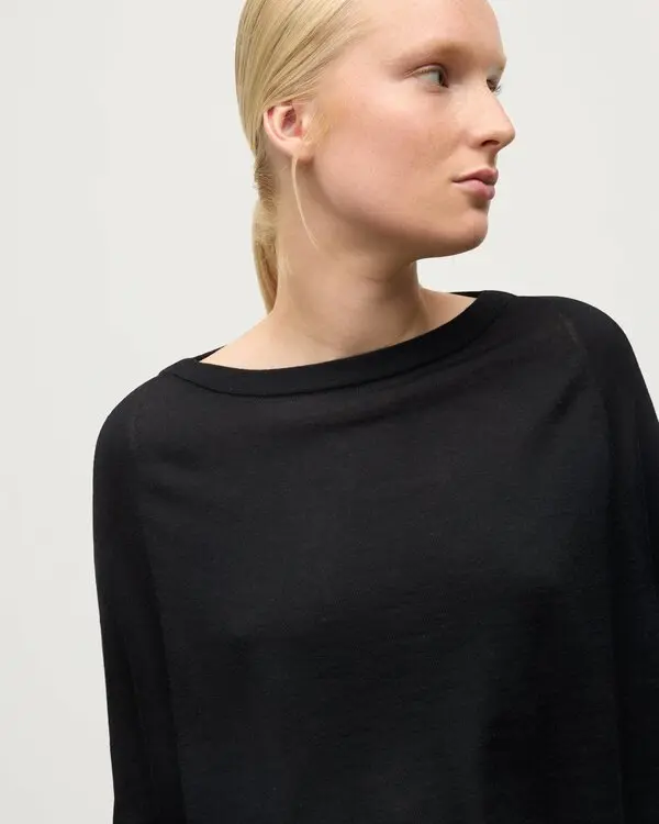 Johnstons Of Elgin Finola Superfine Cashmere Jumper - Black