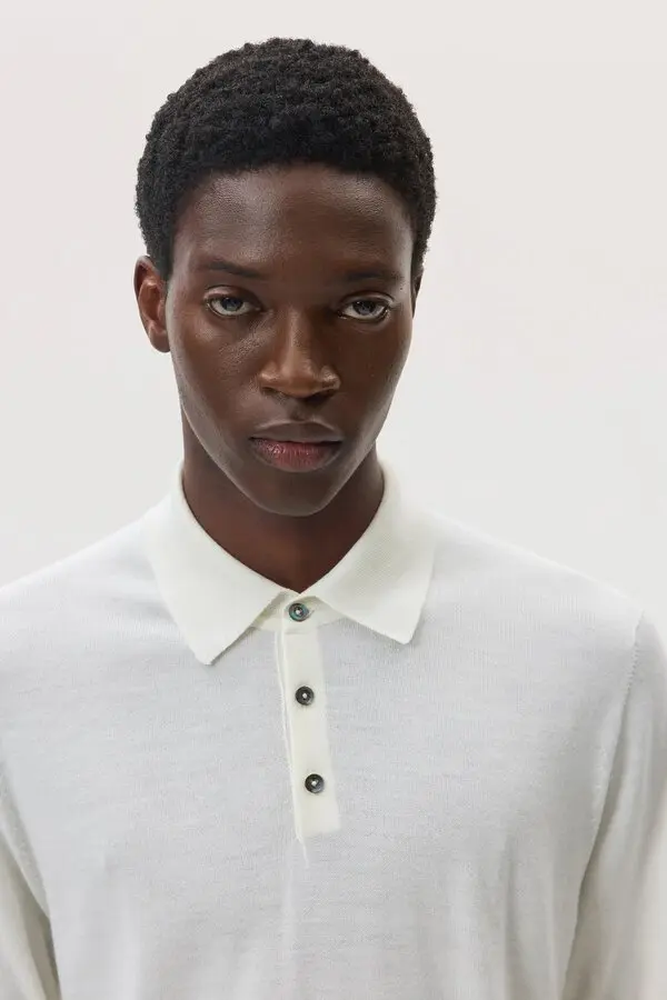 Johnstons Of Elgin Superfine Merino Polo Shirt