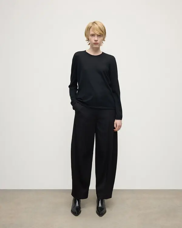 Johnstons Of Elgin Superfine Cashmere Jumper - Black