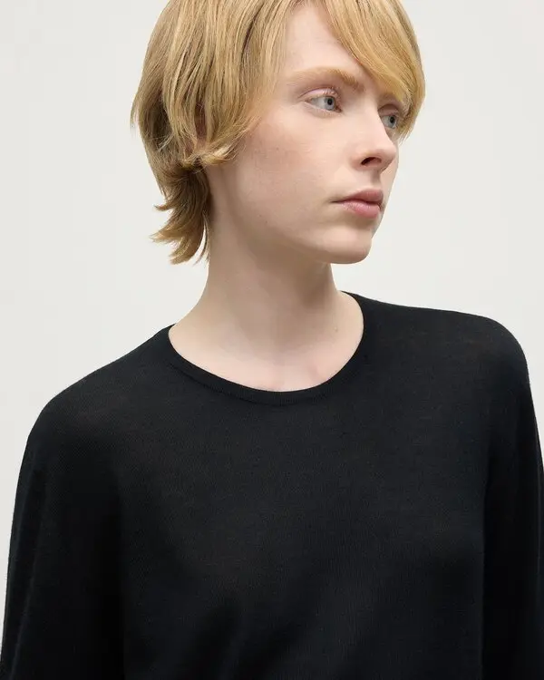 Johnstons Of Elgin Superfine Cashmere Jumper - Black