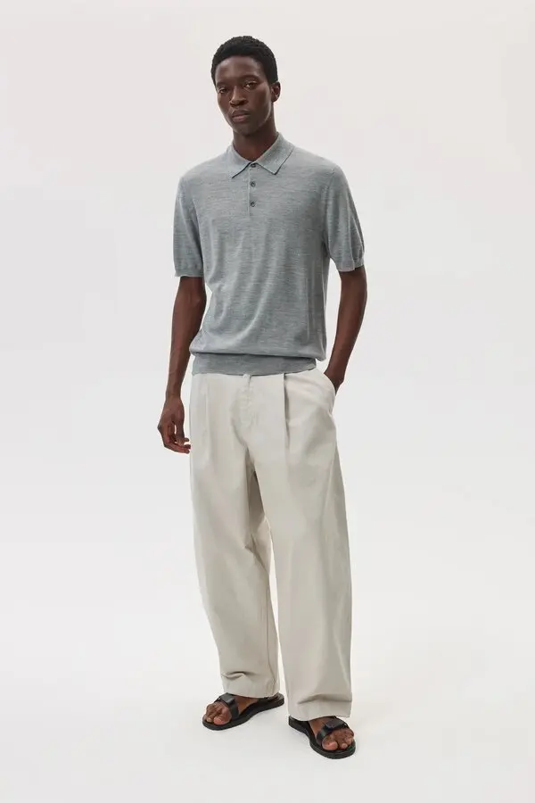 Johnstons Of Elgin Superfine Merino Light Polo Shirt