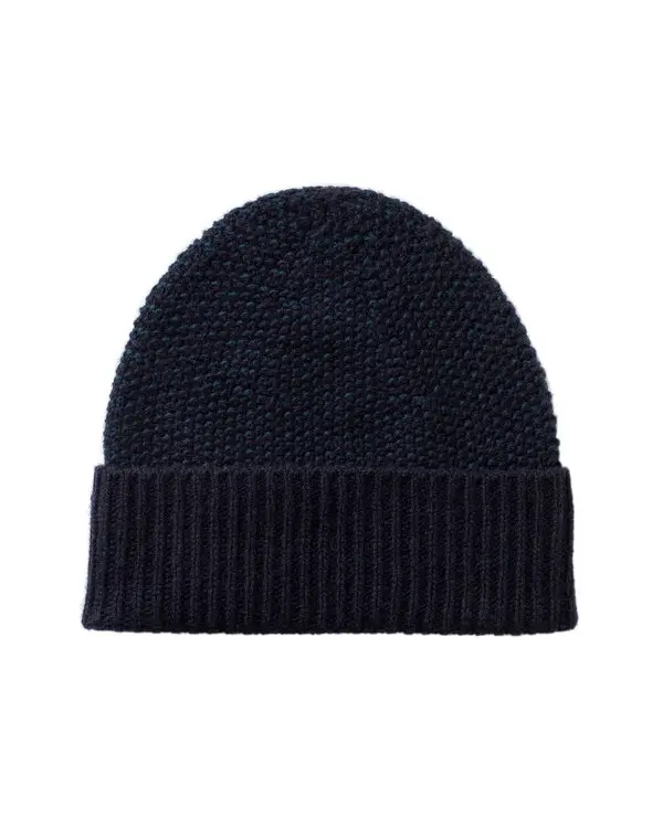 Johnstons Of Elgin Seed Stitch Cashmere Beanie - Green