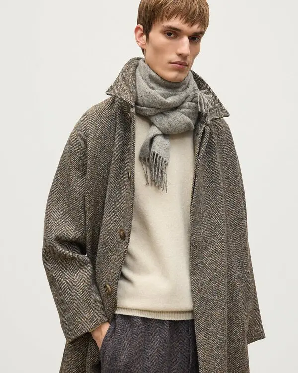 Johnstons Of Elgin Lofty Twill Cashmere Scarf - Grey