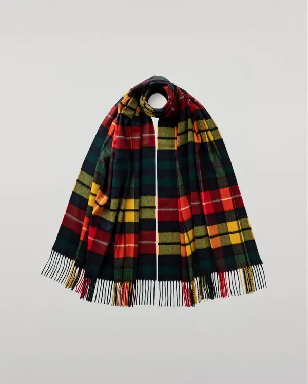 Johnstons Of Elgin Buchanan Tartan Cashmere Stole - Multi