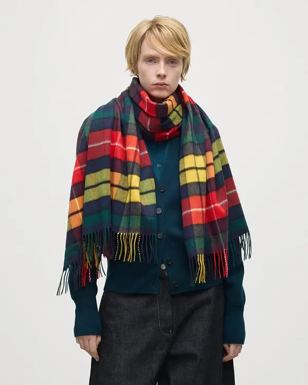 Johnstons Of Elgin Buchanan Tartan Cashmere Stole - Multi