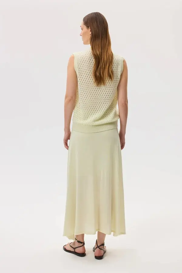 Johnstons Of Elgin Cashmere Silk A-line Skirt