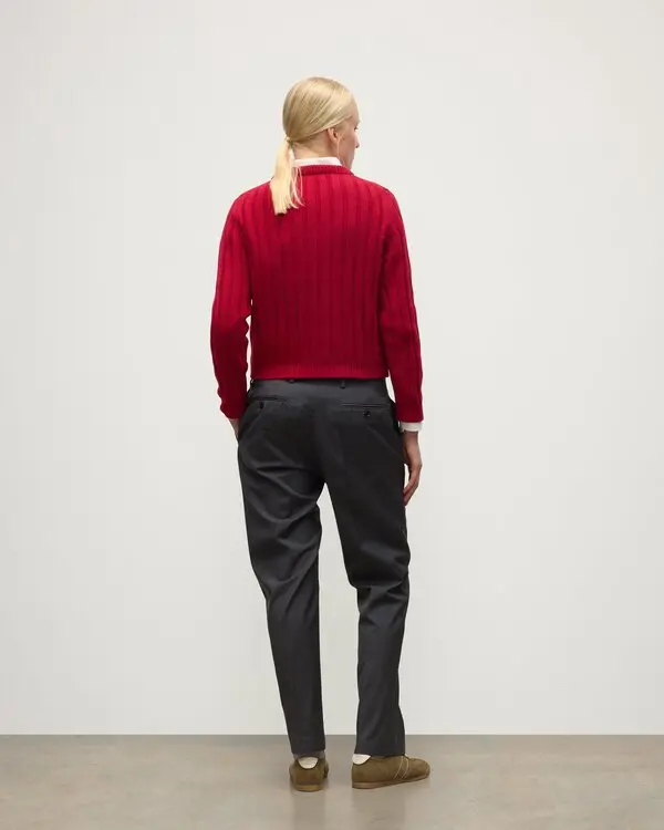 Johnstons Of Elgin Lecht Cashmere Crewneck Jumper - Red