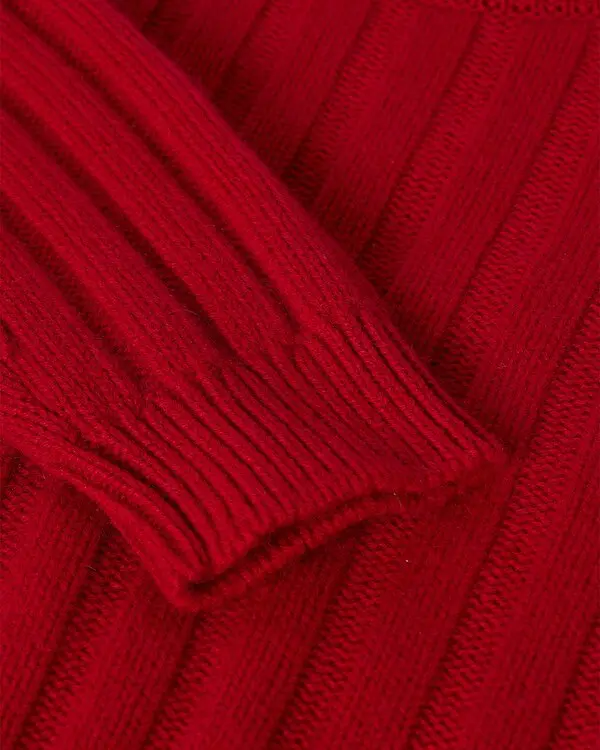 Johnstons Of Elgin Lecht Cashmere Crewneck Jumper - Red