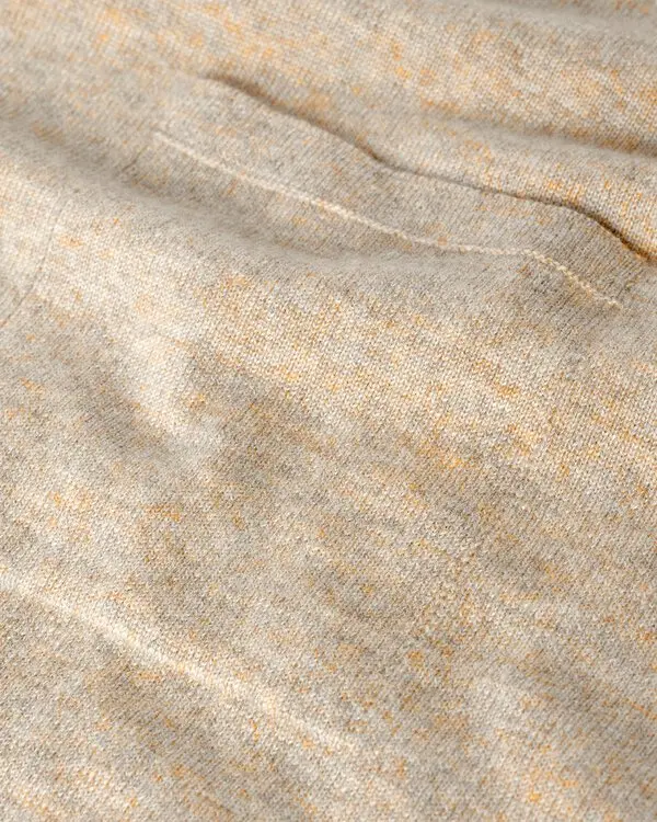 Johnstons Of Elgin Slouch Cashmere Jumper With Pocket - Natural