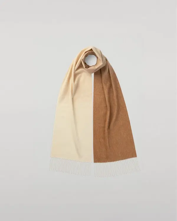 Johnstons Of Elgin Cashmere & Vicuña Ombré Scarf - Natural