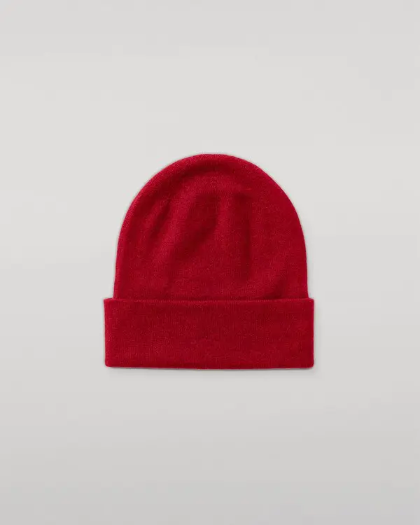 Johnstons Of Elgin Braemar Cashmere Beanie - Red