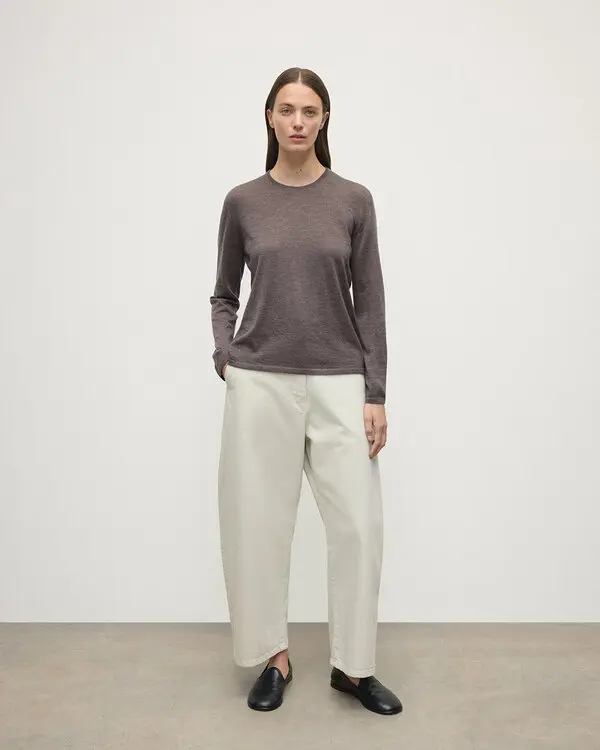 Johnstons Of Elgin Superfine Cashmere Jumper - Brown