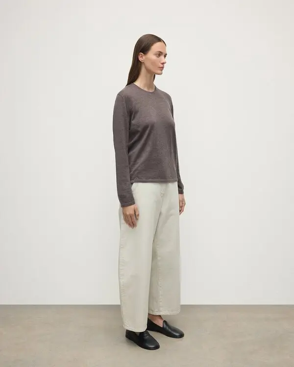 Johnstons Of Elgin Superfine Cashmere Jumper - Brown
