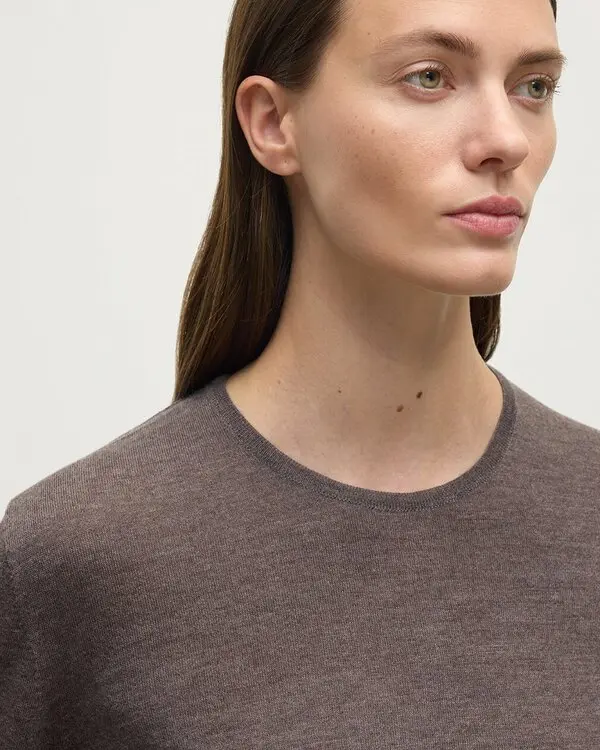 Johnstons Of Elgin Superfine Cashmere Jumper - Brown