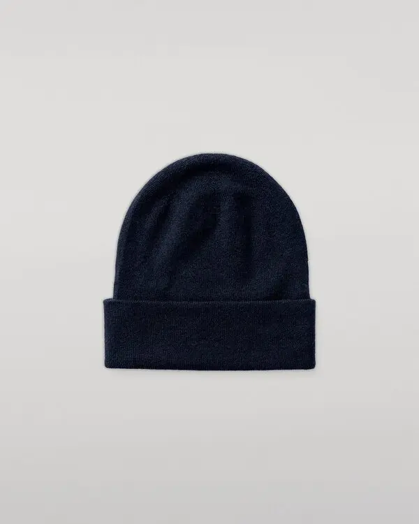 Johnstons Of Elgin Braemar Cashmere Beanie - Navy