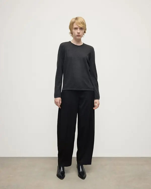 Johnstons Of Elgin Superfine Cashmere Jumper - Grey