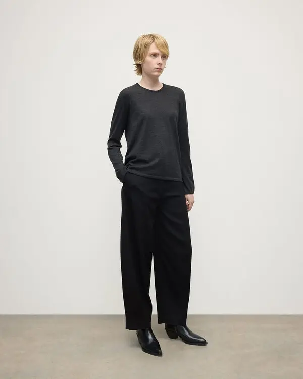 Johnstons Of Elgin Superfine Cashmere Jumper - Grey