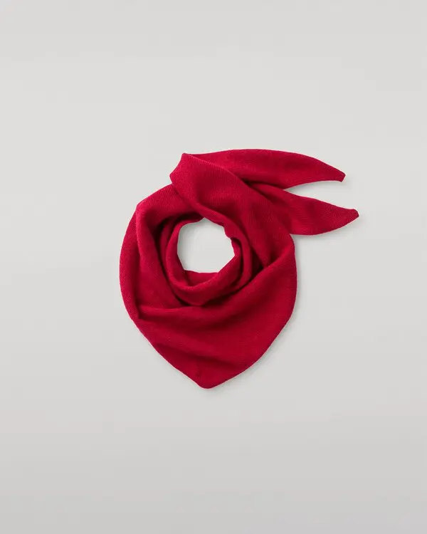 Johnstons Of Elgin Cashmere Bandana - Red