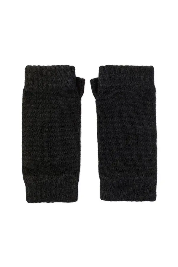 Johnstons Of Elgin Cashmere Wrist Warmers - Black