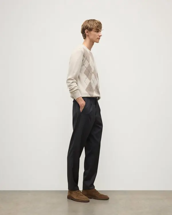 Johnstons Of Elgin Argyll Cashmere Jumper - Natural