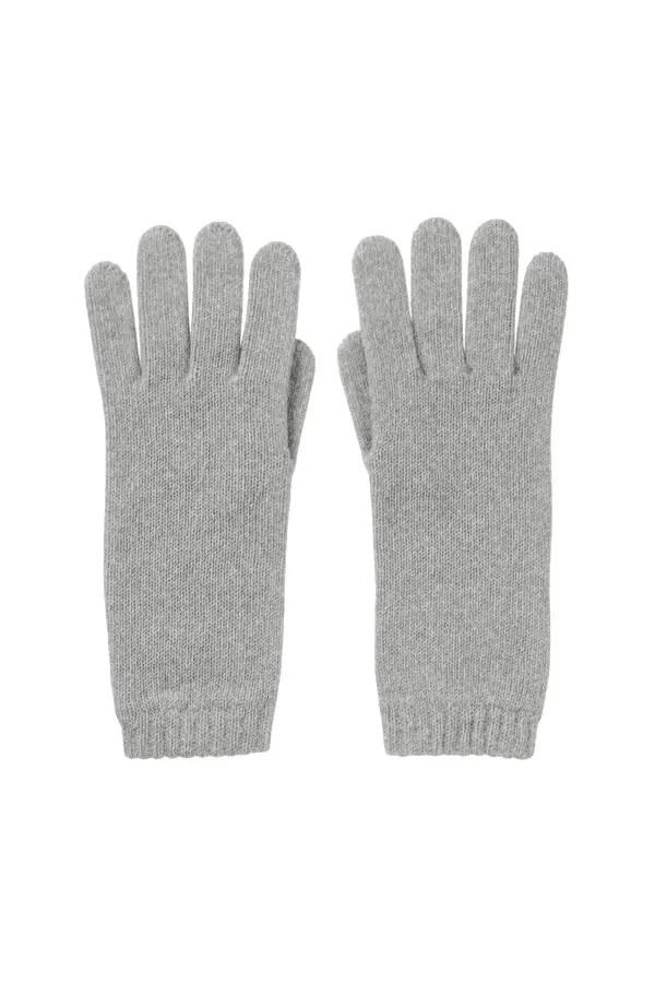 Johnstons Of Elgin Cashmere Knitted Gloves - Grey