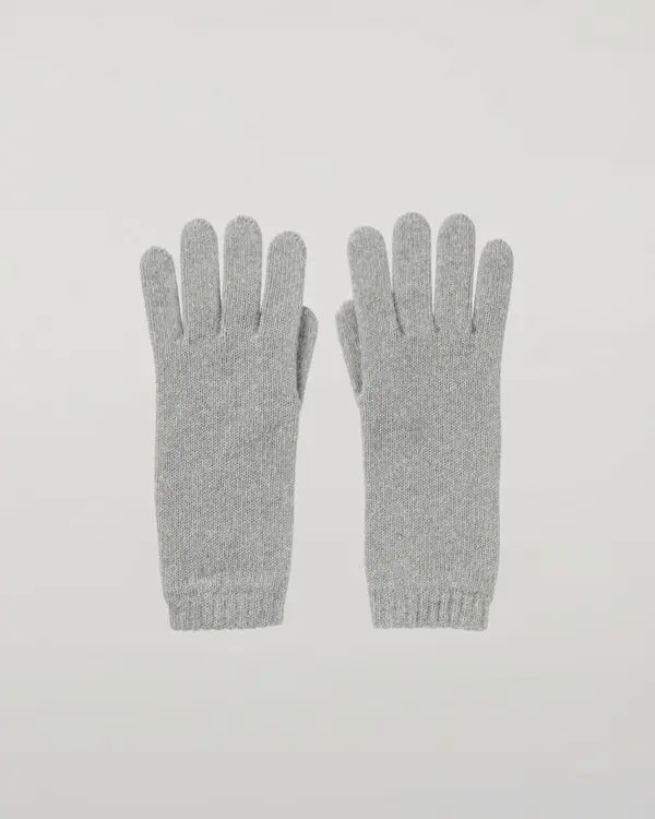 Johnstons Of Elgin Cashmere Knitted Gloves - Grey