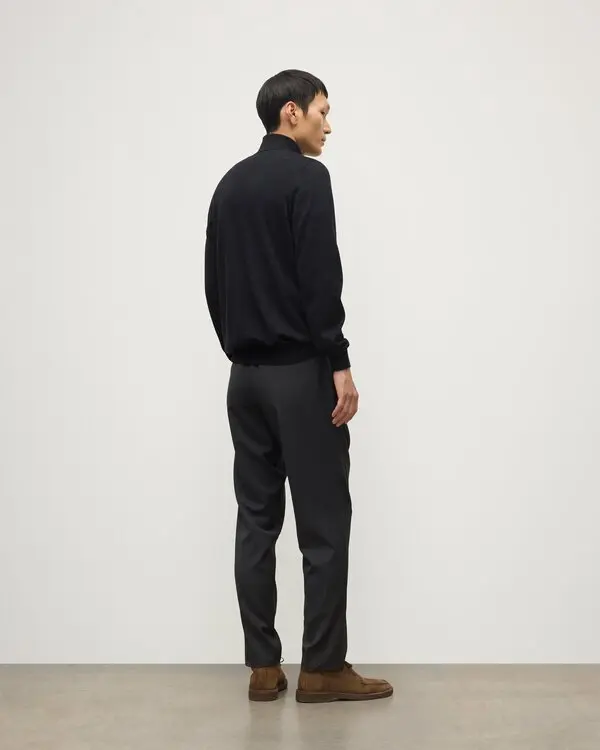 Johnstons Of Elgin Fin Cashmere Roll Neck Jumper - Black
