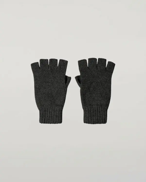 Johnstons Of Elgin Fingerless Cashmere Gloves - Grey