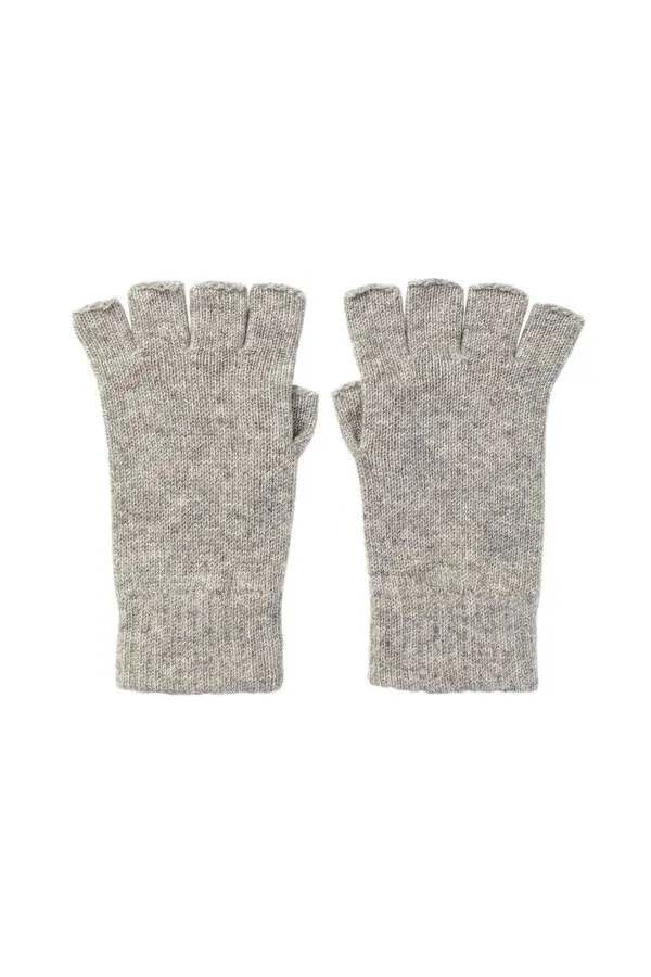 Johnstons Of Elgin Fingerless Cashmere Gloves - Grey