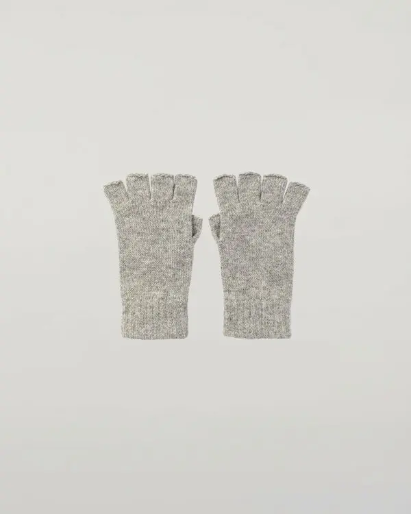 Johnstons Of Elgin Fingerless Cashmere Gloves - Grey