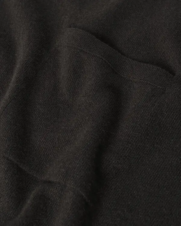 Johnstons Of Elgin Gauzy Pocket Cashmere Jumper - Black