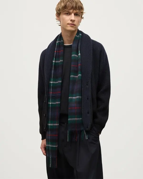 Johnstons Of Elgin Mackenzie Tartan Cashmere Scarf