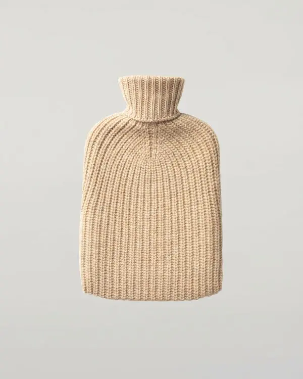 Johnstons Of Elgin Cashmere Hot Water Bottle Cover - Natural