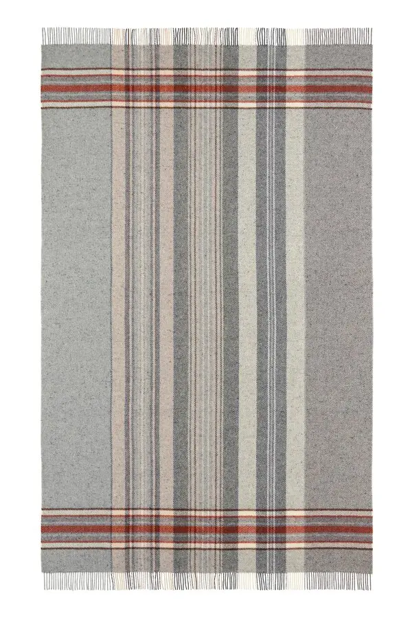 Johnstons Of Elgin Donegal Check Bed Throw In Russet