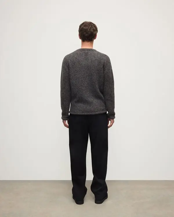 Johnstons Of Elgin Brushed Cashmere Silk Jumper - Grey