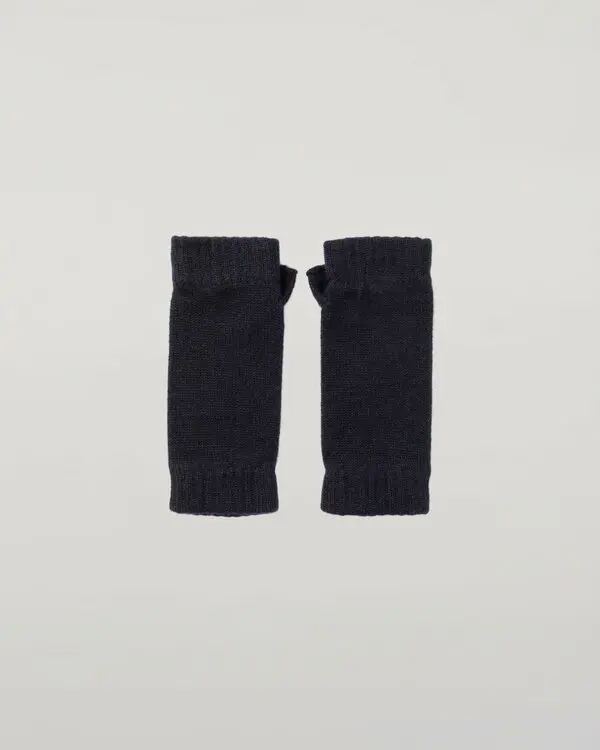 Johnstons Of Elgin Cashmere Wrist Warmers - Navy
