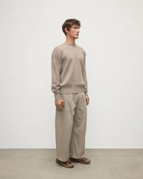 Johnstons Of Elgin Relaxed Milano Stitch Cashmere Jumper - Brown