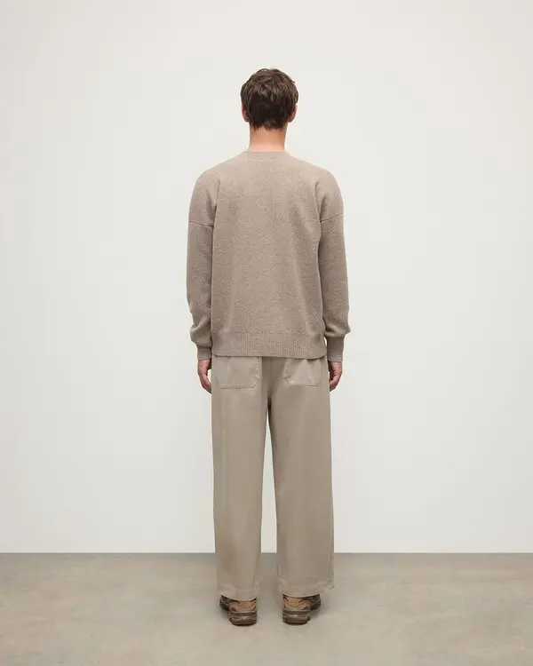 Johnstons Of Elgin Relaxed Milano Stitch Cashmere Jumper - Brown