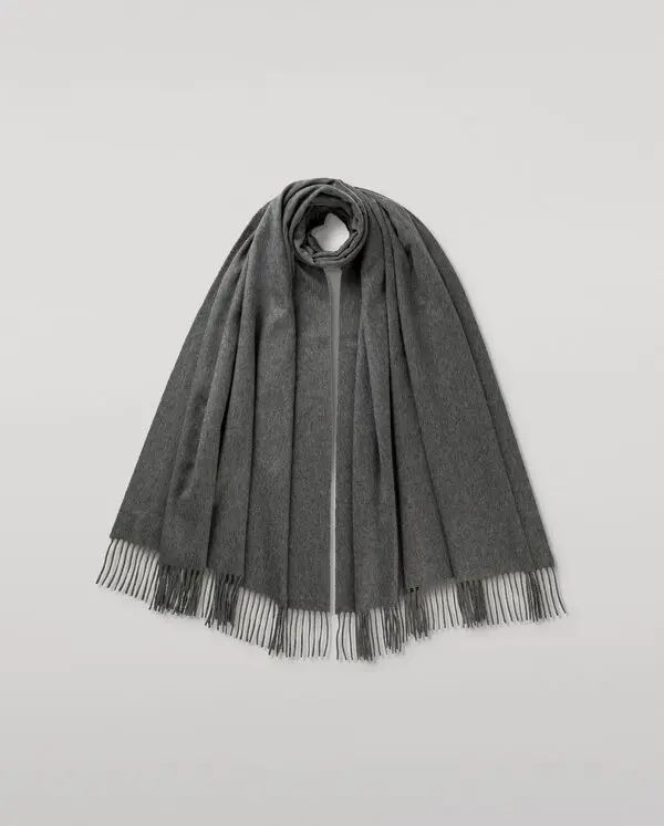 Johnstons Of Elgin Mid Cashmere Stole - Grey