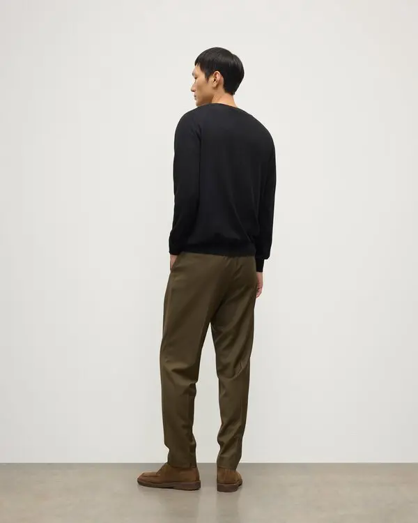 Johnstons Of Elgin V-neck Cashmere Jumper - Black