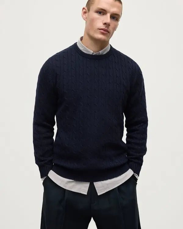 Johnstons Of Elgin Cable Knit Cashmere Jumper