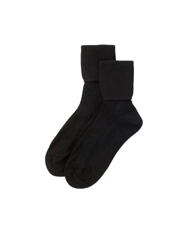 Johnstons Of Elgin Cashmere Ankle Socks - Black