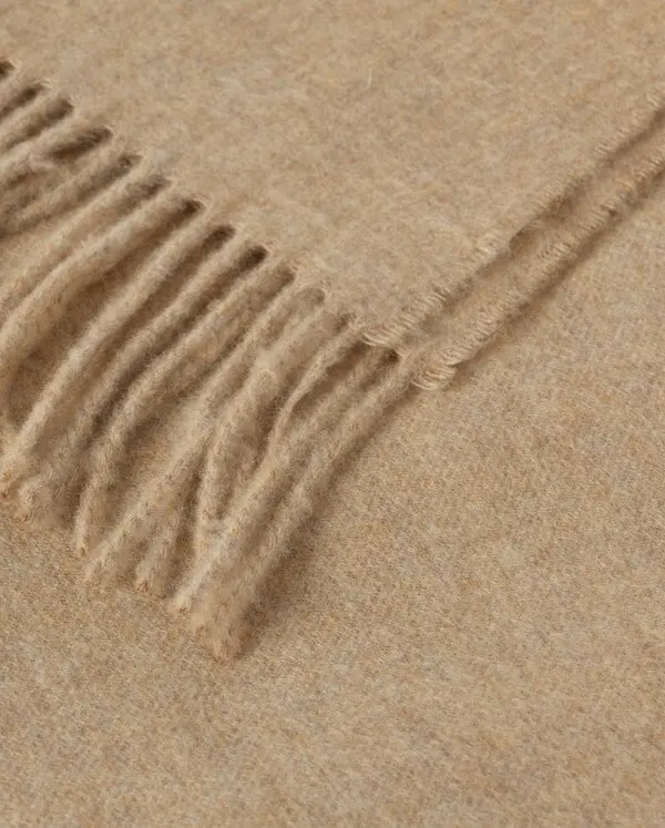Johnstons Of Elgin Plain Cashmere Throw - Natural