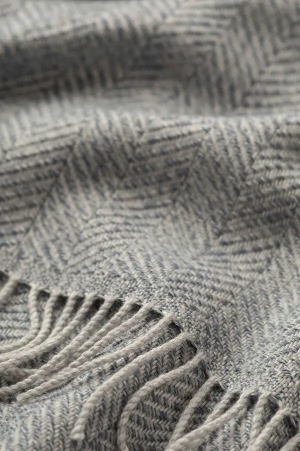 Johnstons Of Elgin Texture Herringbone Merino Throw
