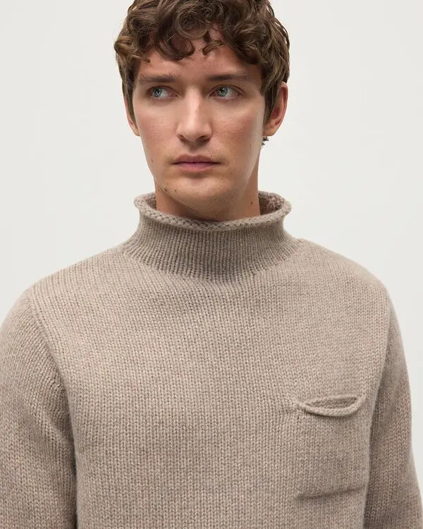 Johnstons Of Elgin Cashmere Turtleneck Jumper - Brown